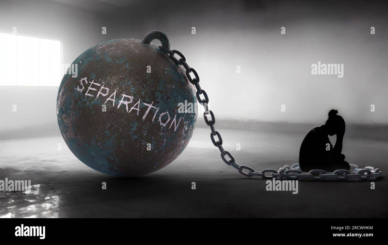 Separation against a woman. Trapped in a hate prison, chained to a ...