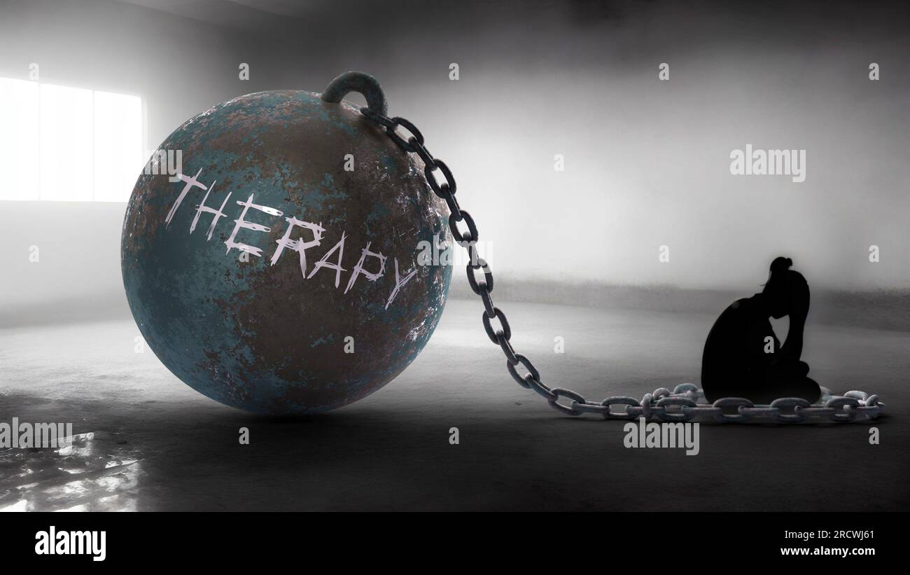 Therapy against a woman. Trapped in a hate prison, chained to a burden ...