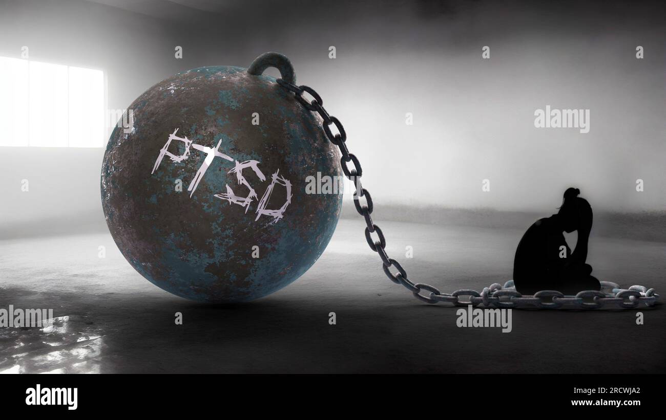 Ptsd against a woman. Trapped in a hate prison, chained to a burden of Ptsd. Alone in pain and ...