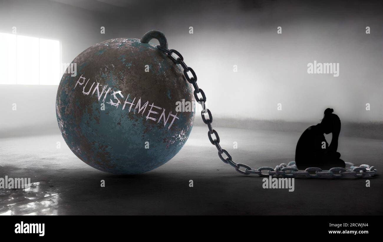 Punishment against a woman. Trapped in a hate prison, chained to a ...