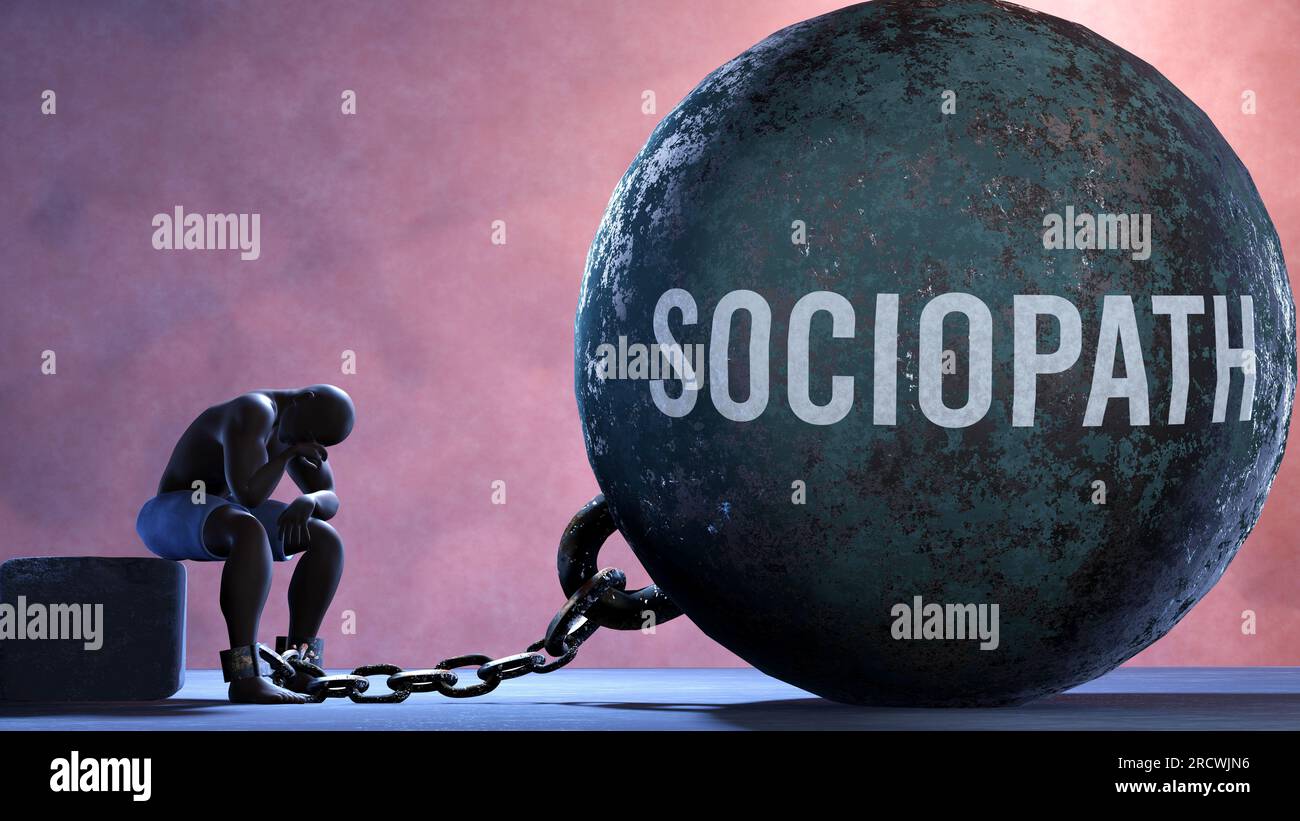 Misery and helplessness cold and tragic condition created by sociopath ...