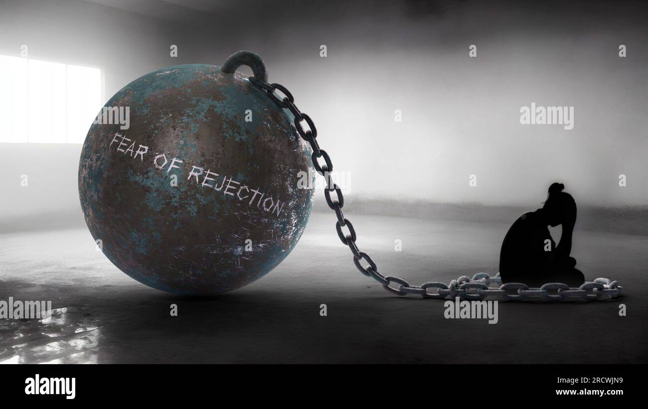 Fear of rejection against a woman. Trapped in a hate prison, chained to ...