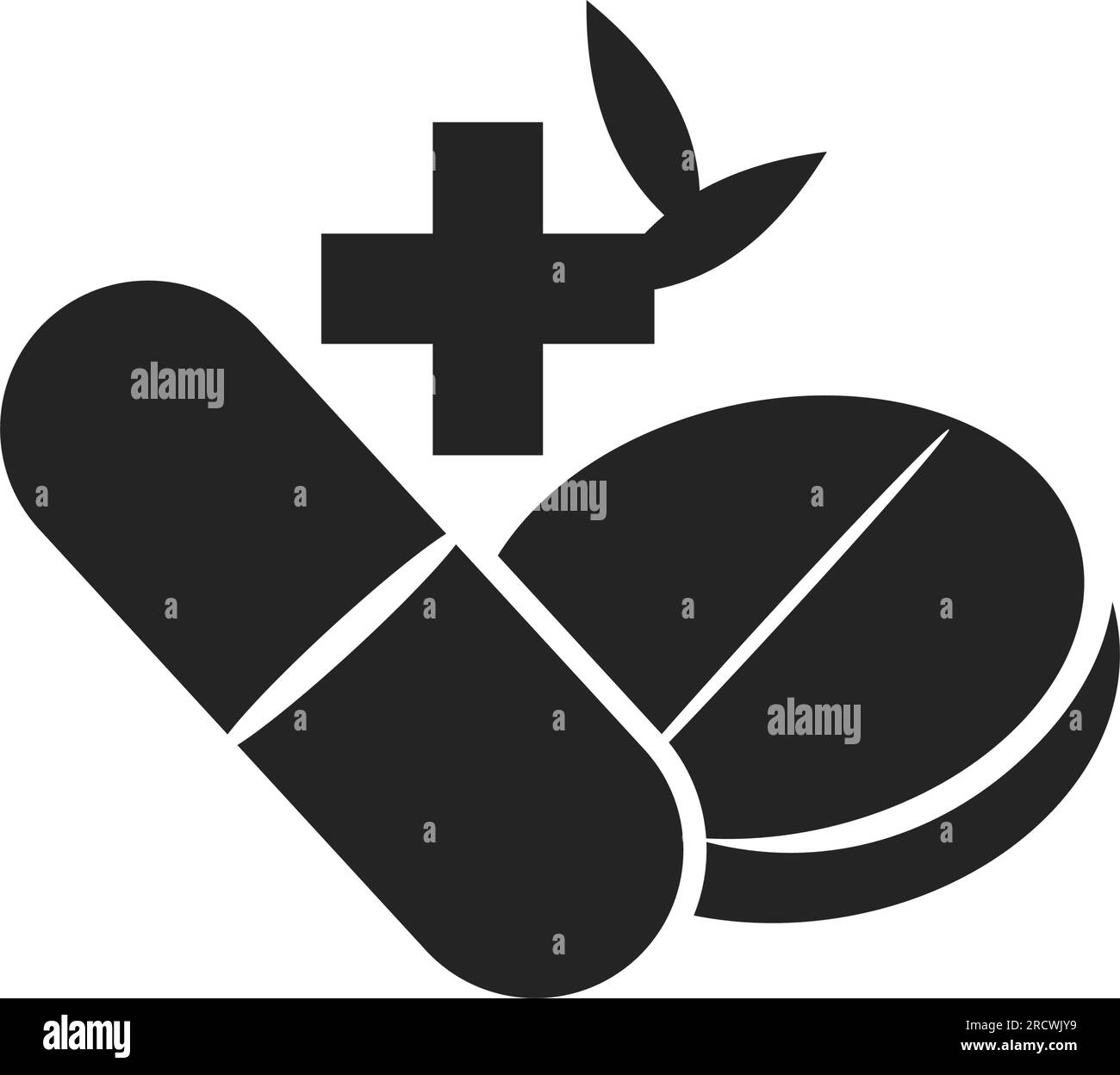 medicine logo template. Icon Illustration Brand Identity. Isolated and ...