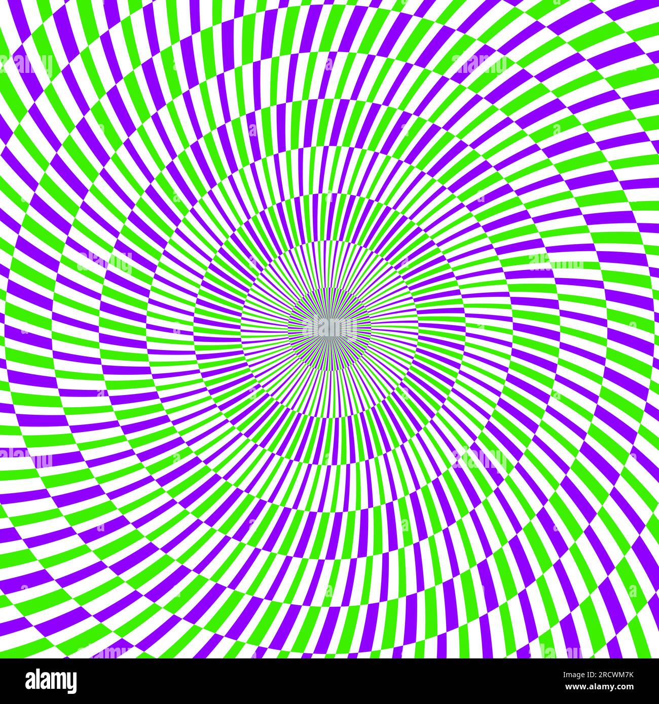 Radial optical illusion background. Purple and green abstract lines ...