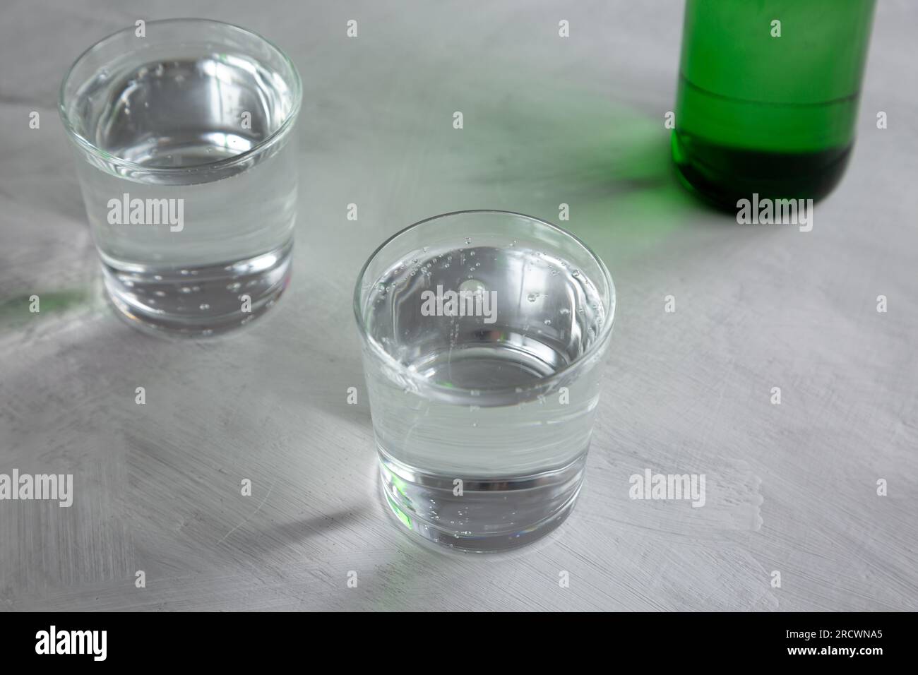 Sparkling Mineral Water in a Glass, side view Stock Photo - Alamy