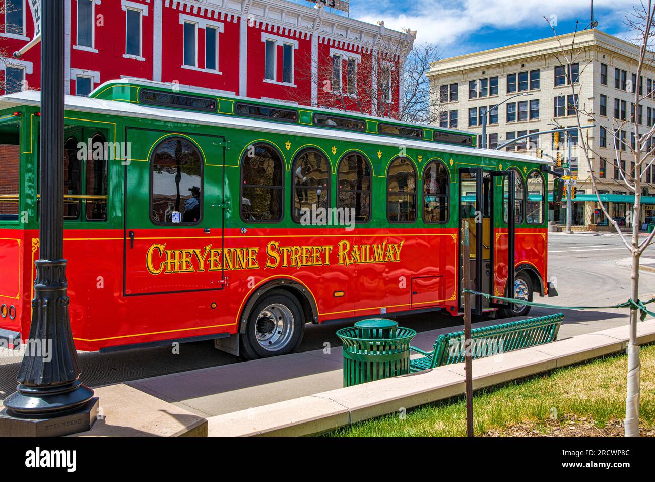 Wyoming, WY, USA - May 10, 2022: The Cheyenne Street Railway Stock ...