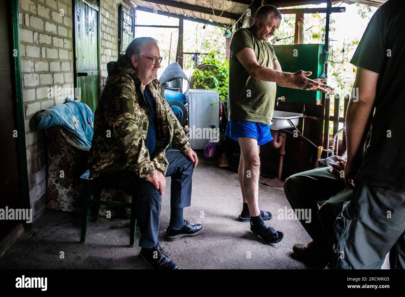 Yan Morvan visits the Carpathian Sich battalion in Lyman. This ...