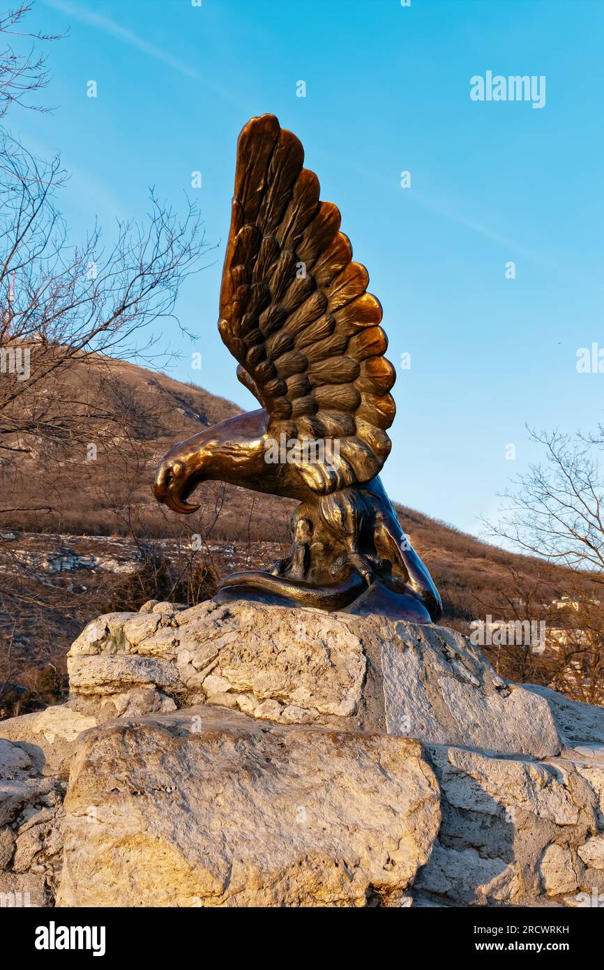 The Eagle on Mashuk mountain. Pyatigorsk Emblems. Northern Caucasus ...