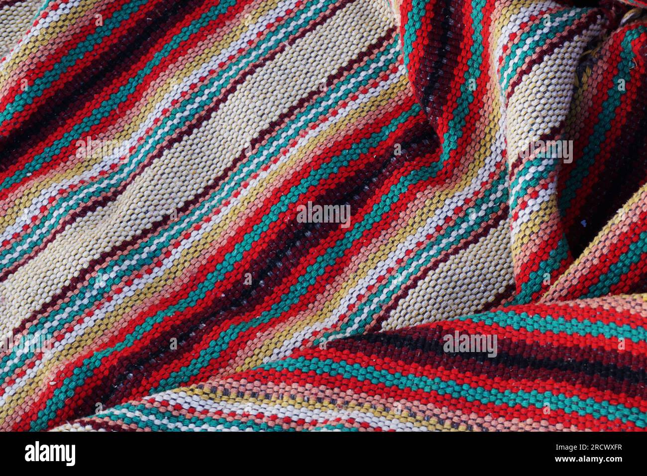 Abstract texture of a colorful blanket patchwork Stock Photo - Alamy