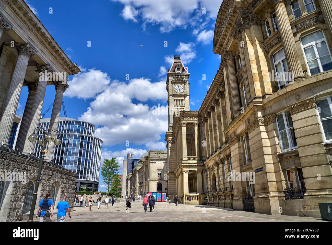 Museum and Art Gallery Birmingham, and Clock Tower, Chamberlain Square ...