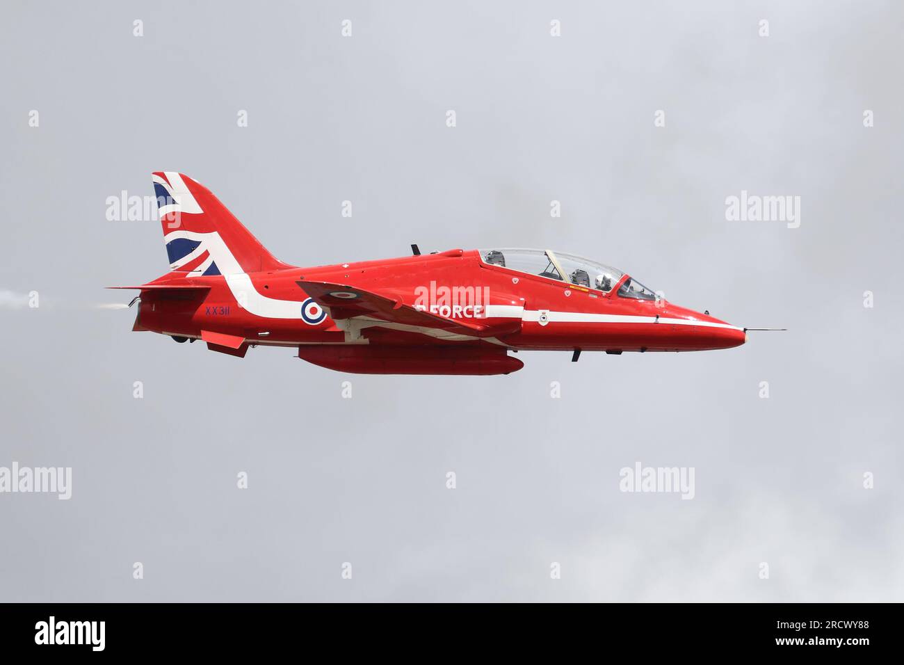 Red Arrows with their BAE Hawk T.1 at RIAT 2023, Fairford, UK Stock Photo - Alamy