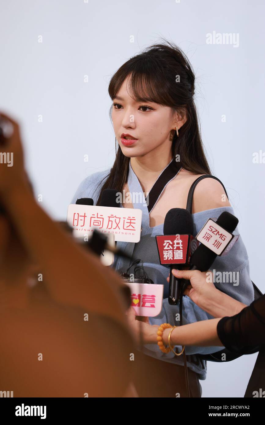 Chinese singer, dancer and actress Cheng Xiao attends activity in ...