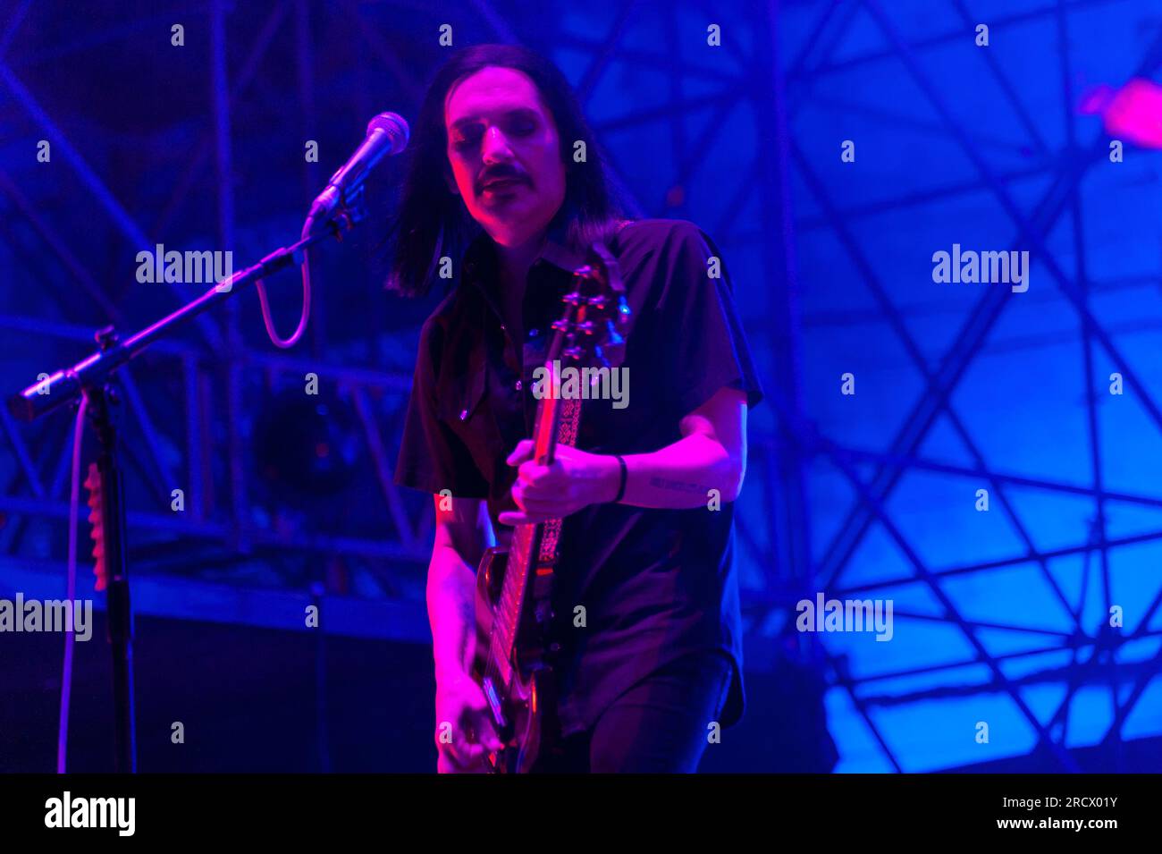 Brian Molko (Placebo Stock Photo - Alamy