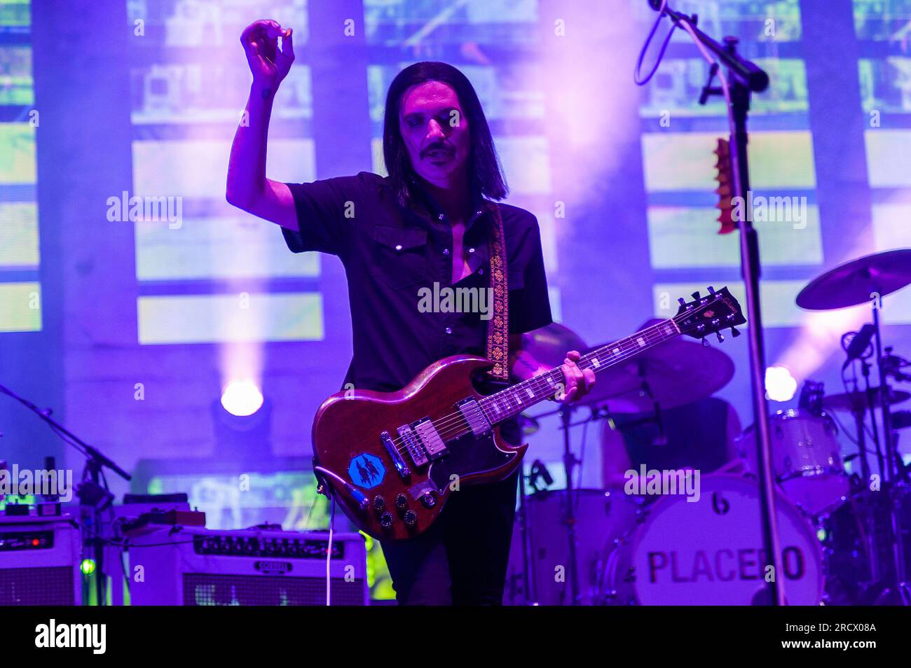 Brian Molko (Placebo Stock Photo - Alamy