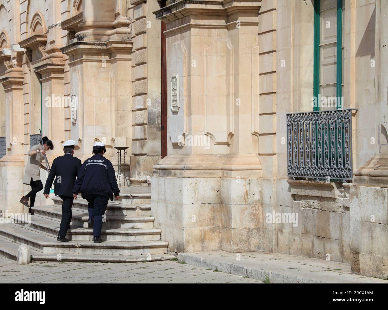 Town hall, Scicli, location of Vigata police station in the famous ...