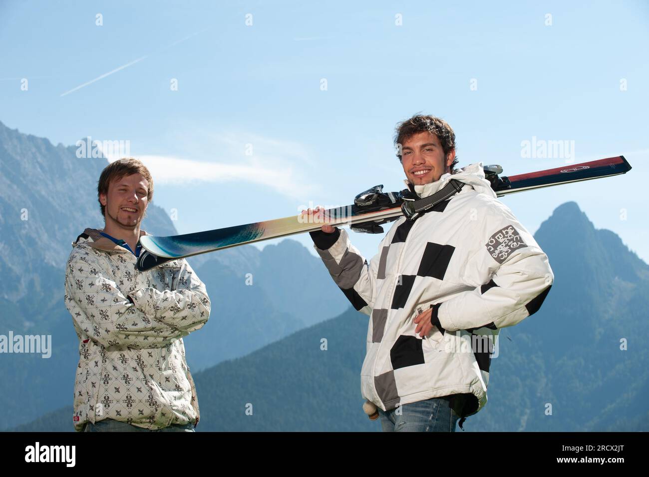 Tobias Wendl und Tobias Arlt Privataufnahmen Rodel Doppelsitzer Stock Photo - Alamy