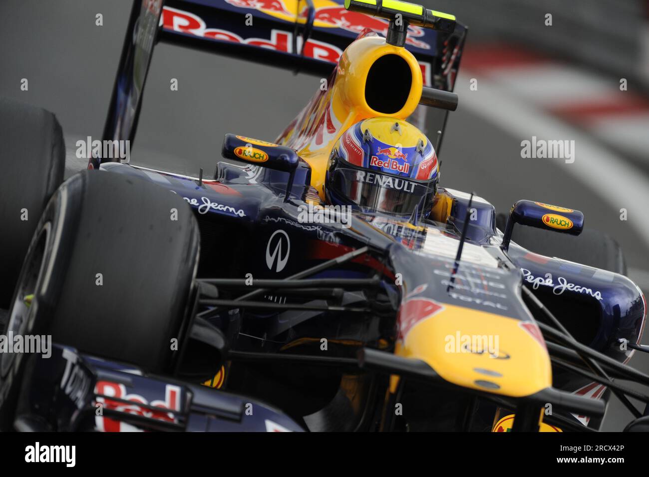 Mark Webber (Red Bull) Aktion Formula One World Championship German ...