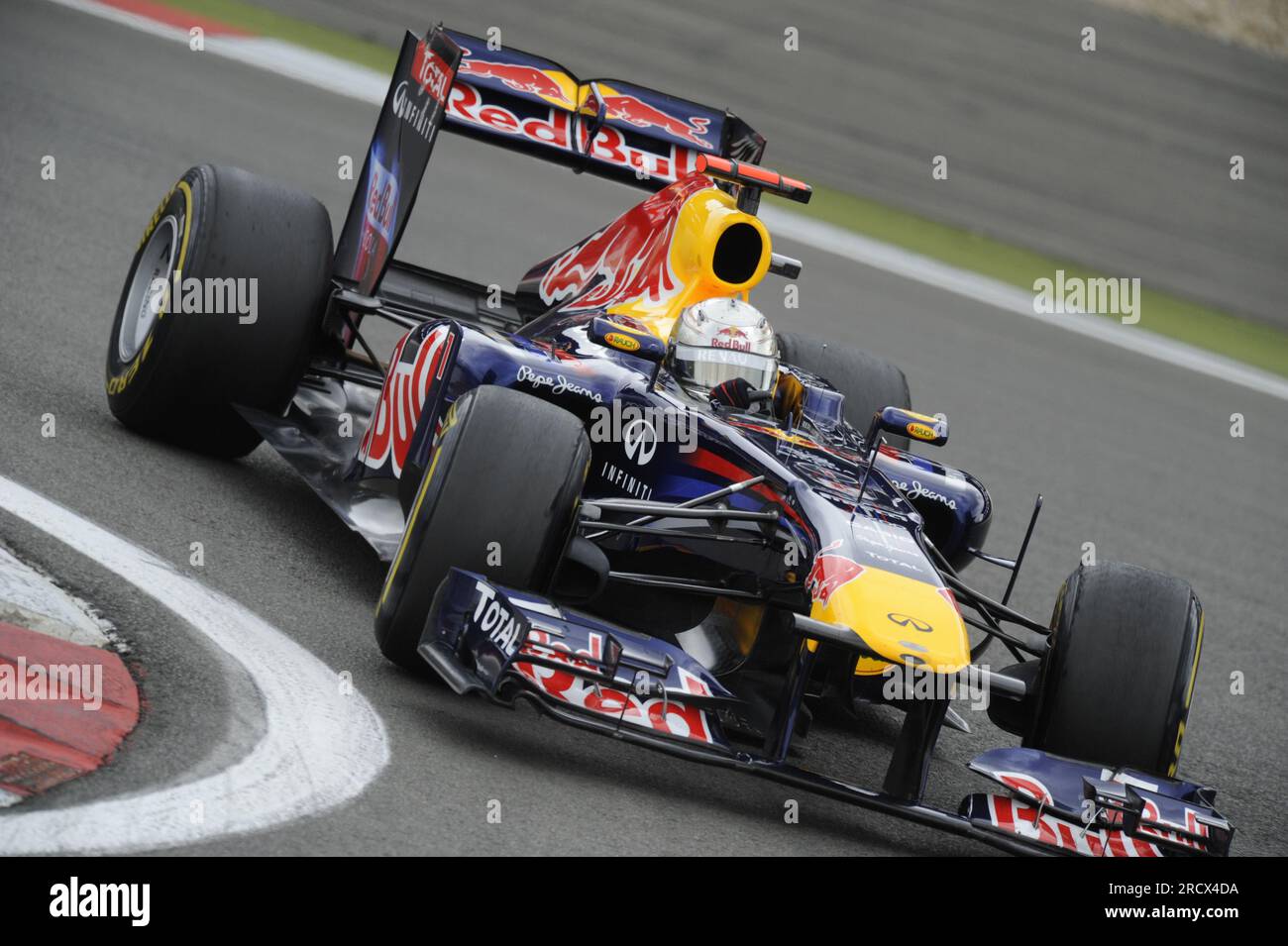 Sebastian Vettel Red Bull Racing Aktion Formula One World Championship ...