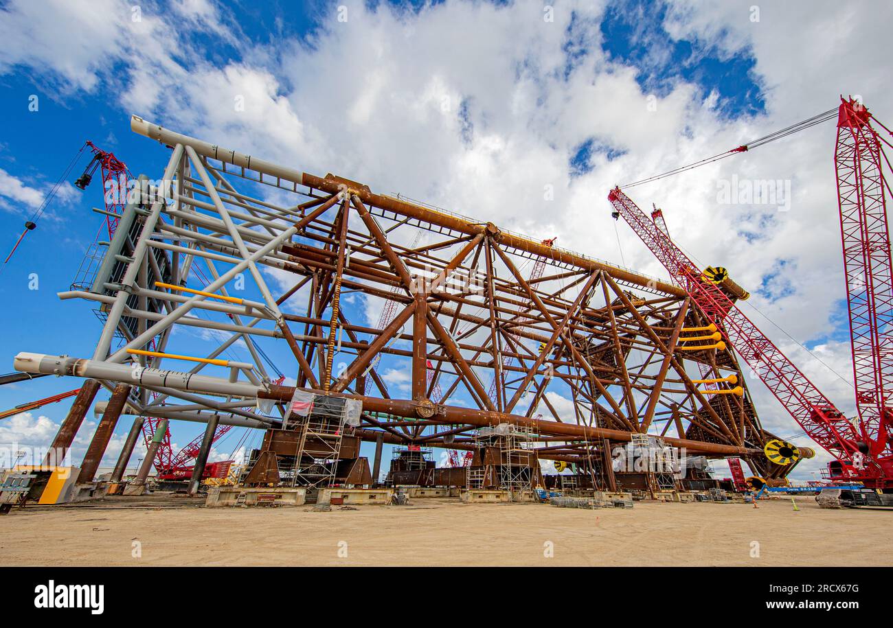 Offshore Platform Construction Stock Photo - Alamy Offshore Platform Construction Stock Photo - Alamy