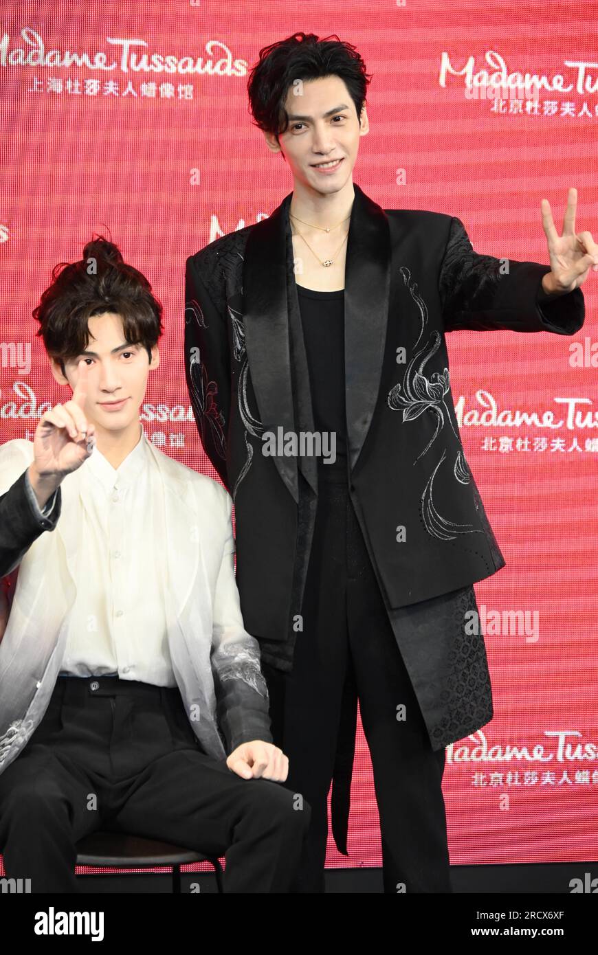 Chinese actor, singer and dancer Luo Yunxi unveils his wax likeness at Madame Tussauds Shanghai ...