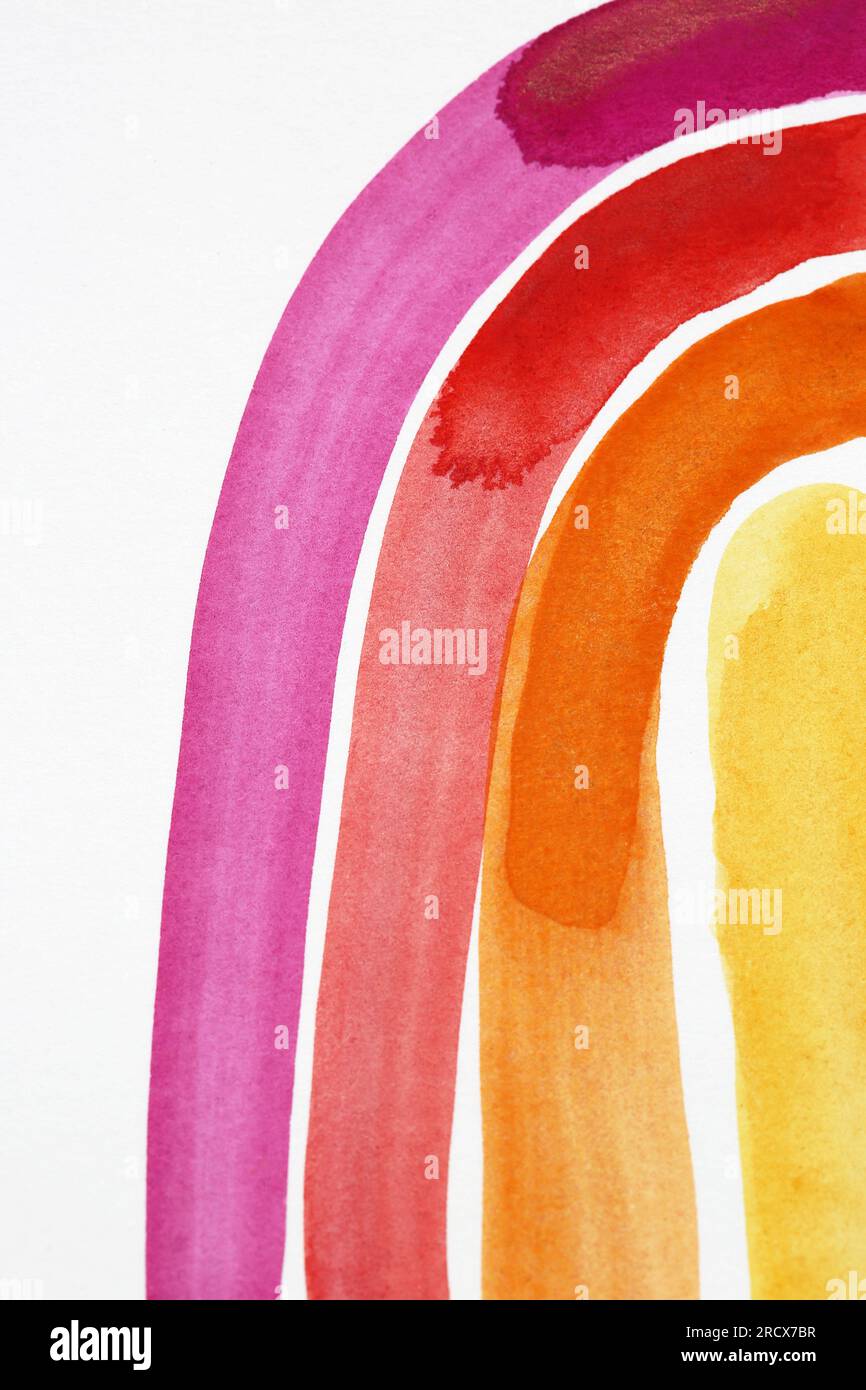 Watercolor rainbow hi-res stock photography and images - Alamy