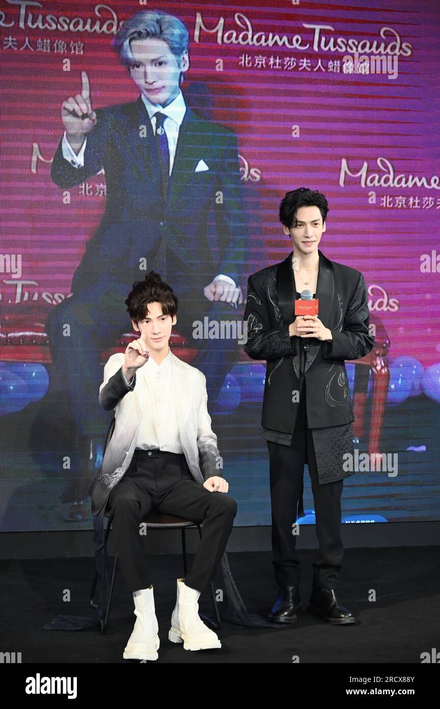 Chinese actor, singer and dancer Luo Yunxi unveils his wax likeness at Madame Tussauds Shanghai ...