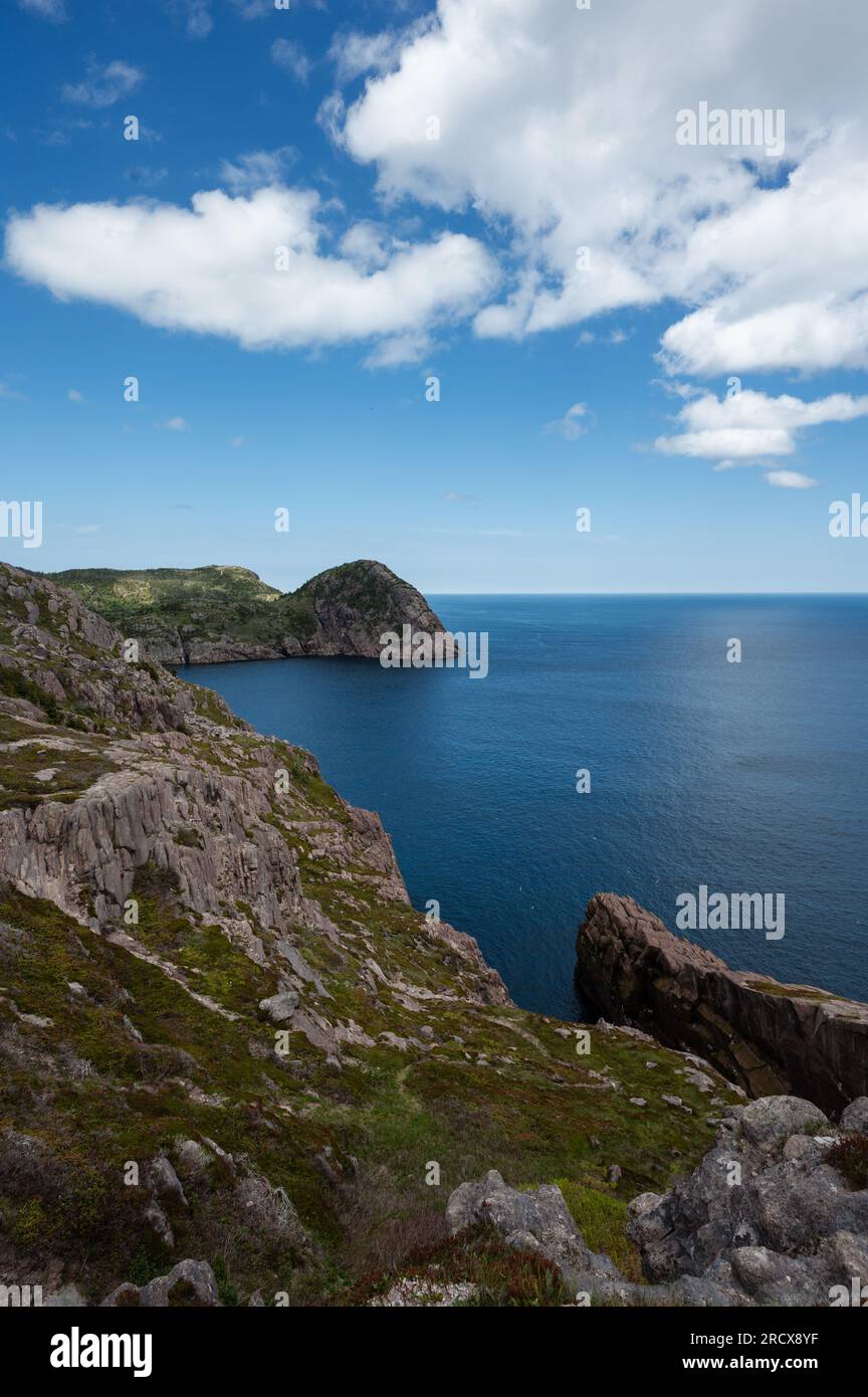 View of Ocean and rocky shoreline of St. John's, Newfoundland Stock ...