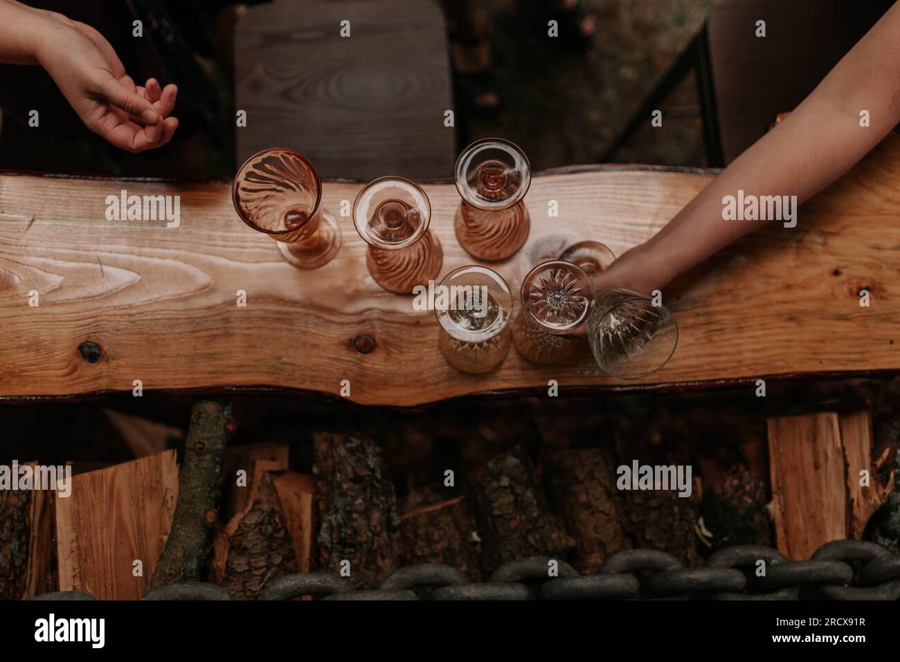 Overhead shot rustic workplace hi-res stock photography and images - Alamy