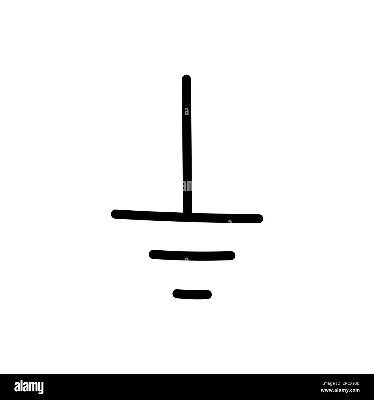 Earth Ground Symbol Protective Earth Ground Symbol Icon In