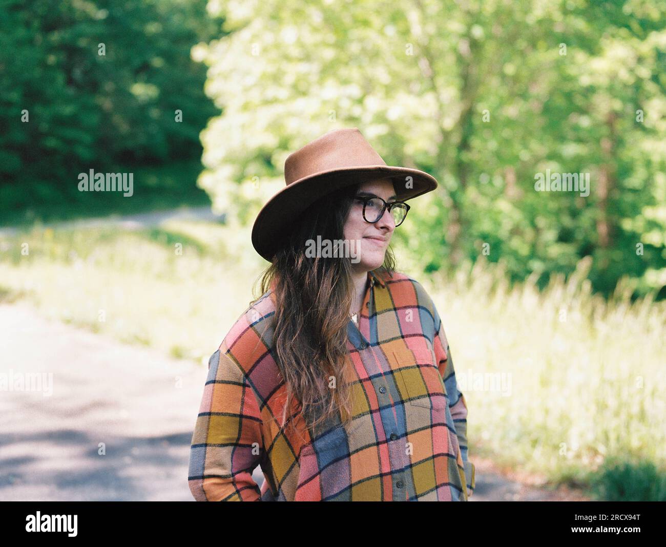 Person in plaid shirt hi-res stock photography and images - Alamy