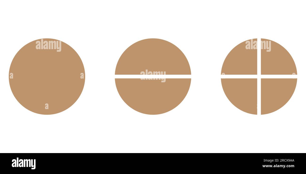 Circle semicircle quarter circle shape Stock Vector Image & Art - Alamy