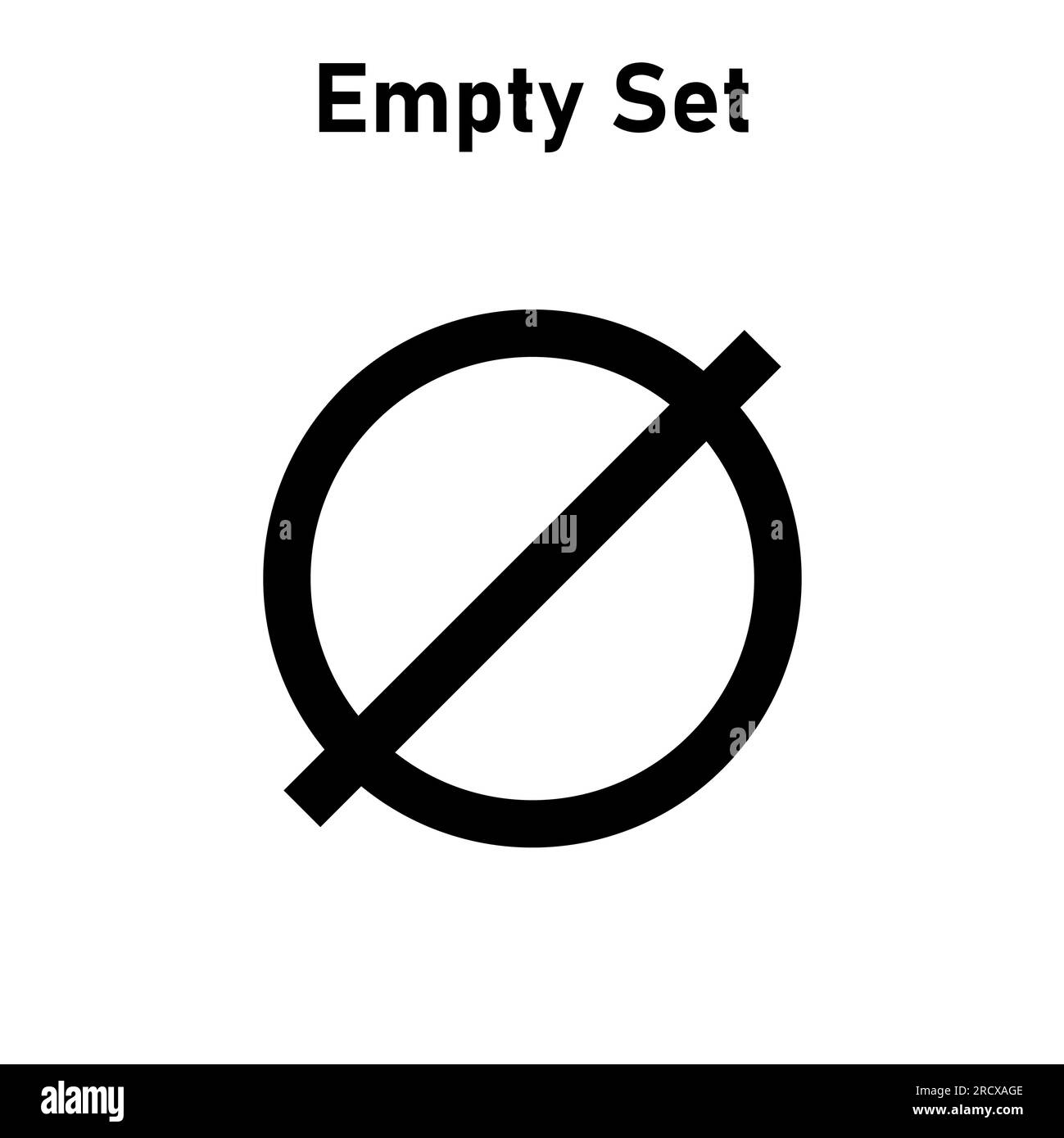 Empty set or null set or slashed zero icon symbol in mathematics ... Empty set or null set or slashed zero icon symbol in mathematics ...
