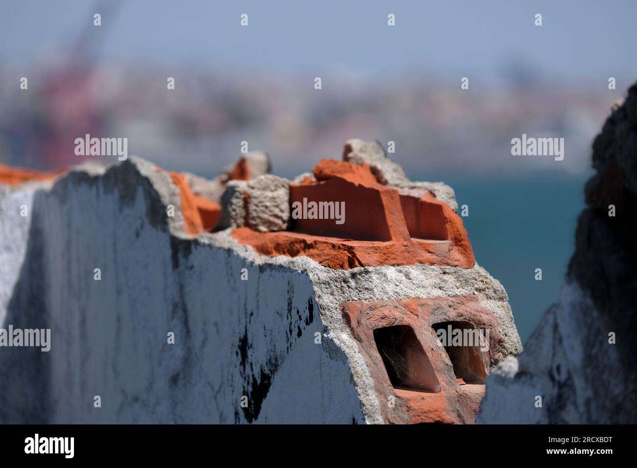 Brick building lisbon portugal hi-res stock photography and images - Alamy