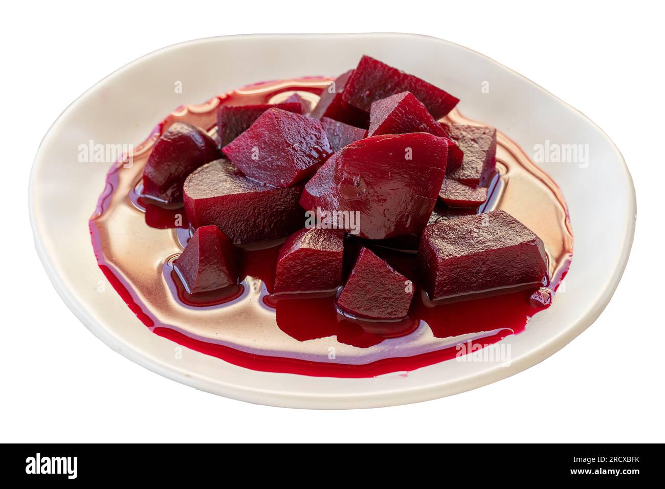 Pickled Red Beetroot. Pickled beetroot isolated on white background ...