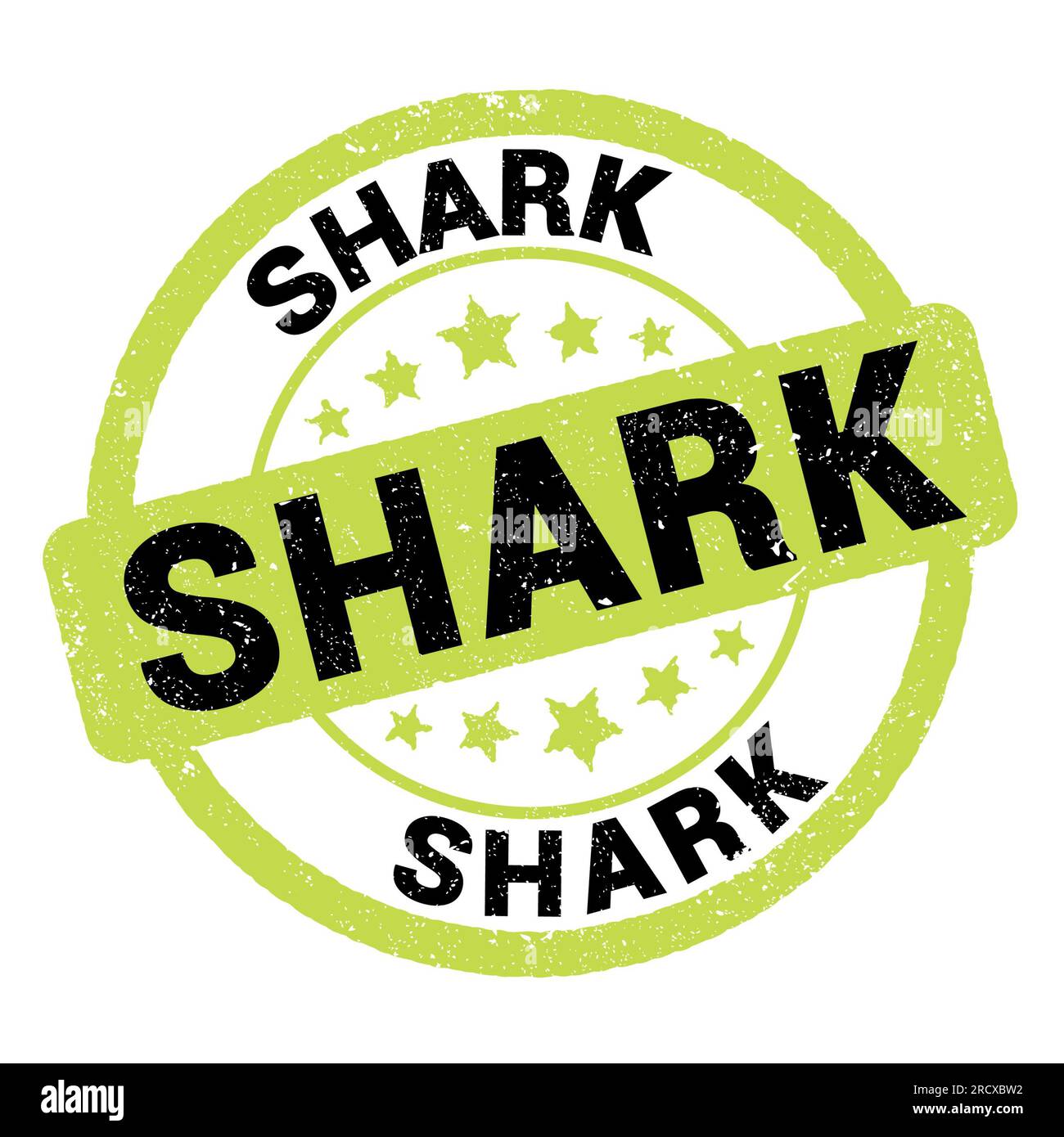 SHARK text written on green-black grungy stamp sign Stock Photo - Alamy