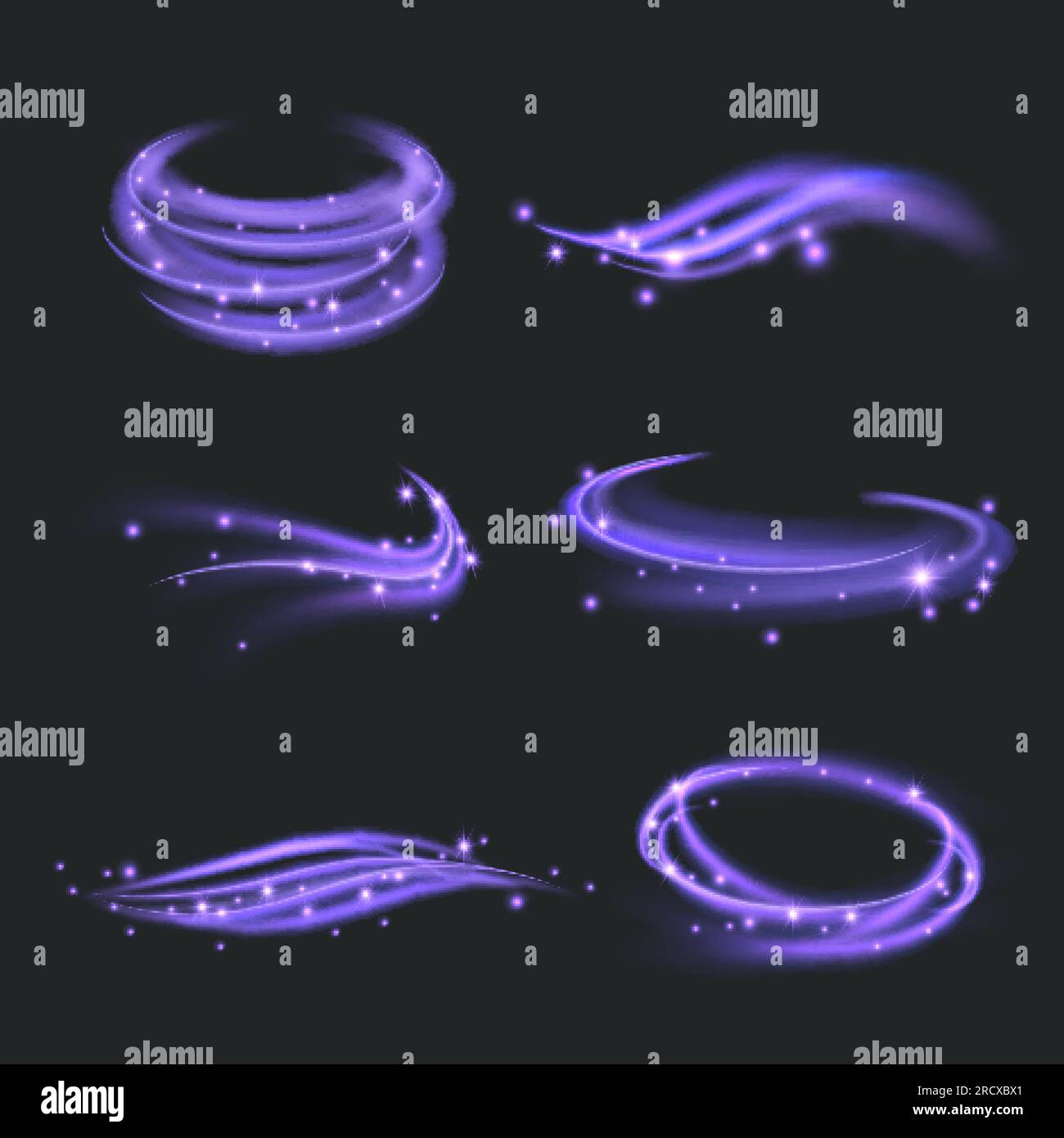 Wind effect. Templates of magician wind shapes visualization decent ...