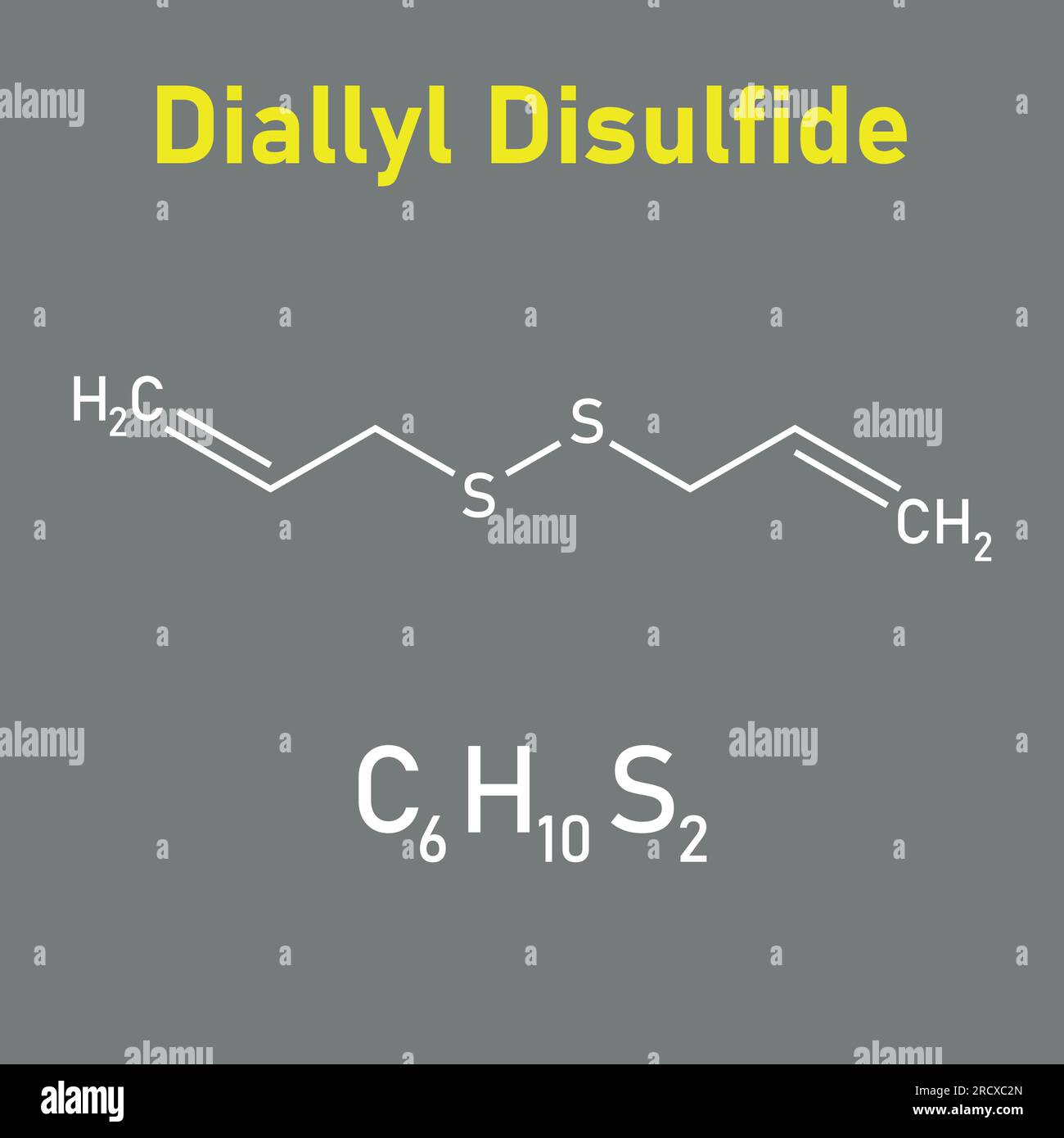 Chemical Structure Of Diallyl Disulfide C6h10s2 Chemical Resources