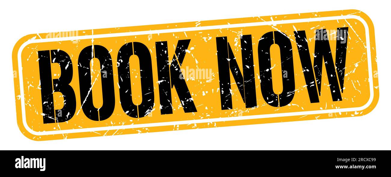 Book now stamp sign seal hi-res stock photography and images - Alamy