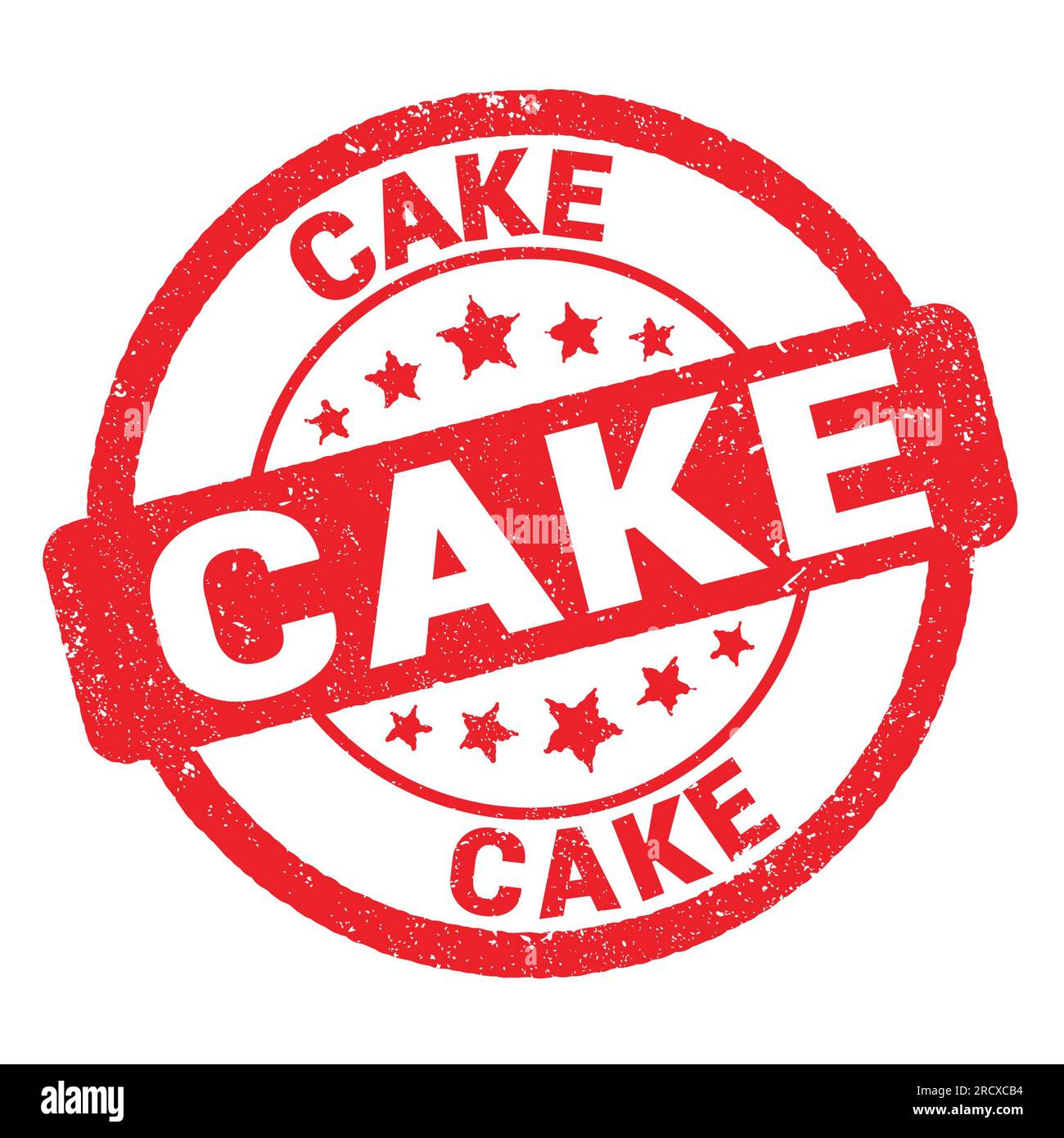 CAKE text written on red grungy stamp sign Stock Photo - Alamy