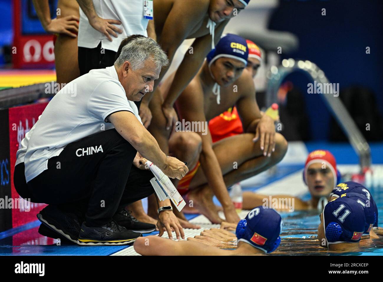 Fukuoka, Japan. 17th July, 2023. Petar Porobic, head coach of Team ...