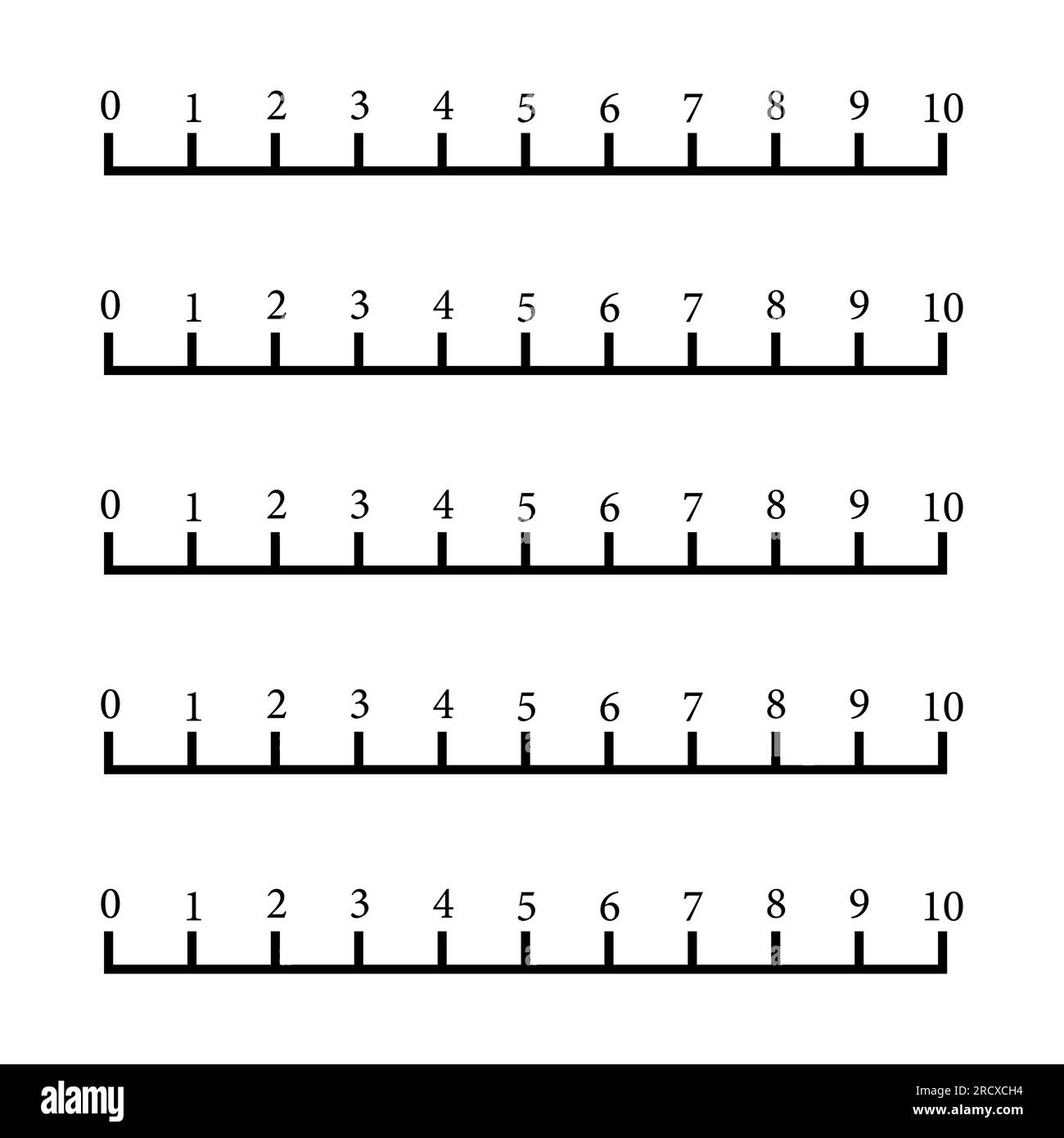 Number line 1-10 for preschool kids. Counting numbers. Mathematics ...