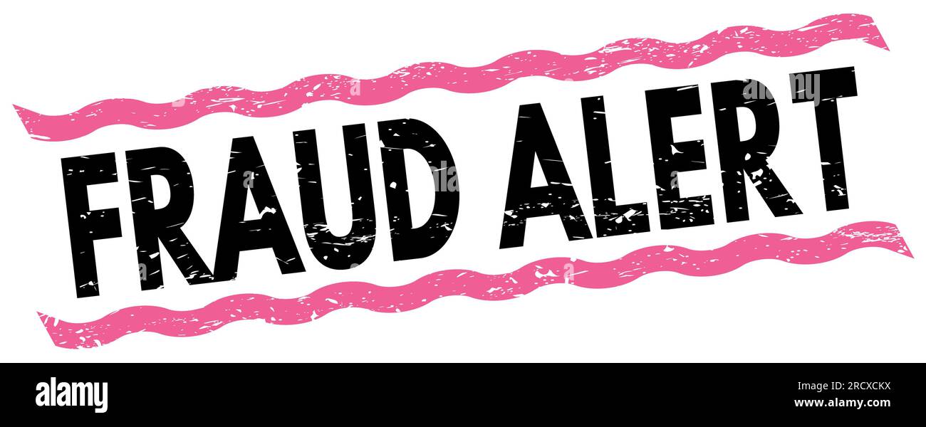 Fraud alert word written Cut Out Stock Images & Pictures - Alamy