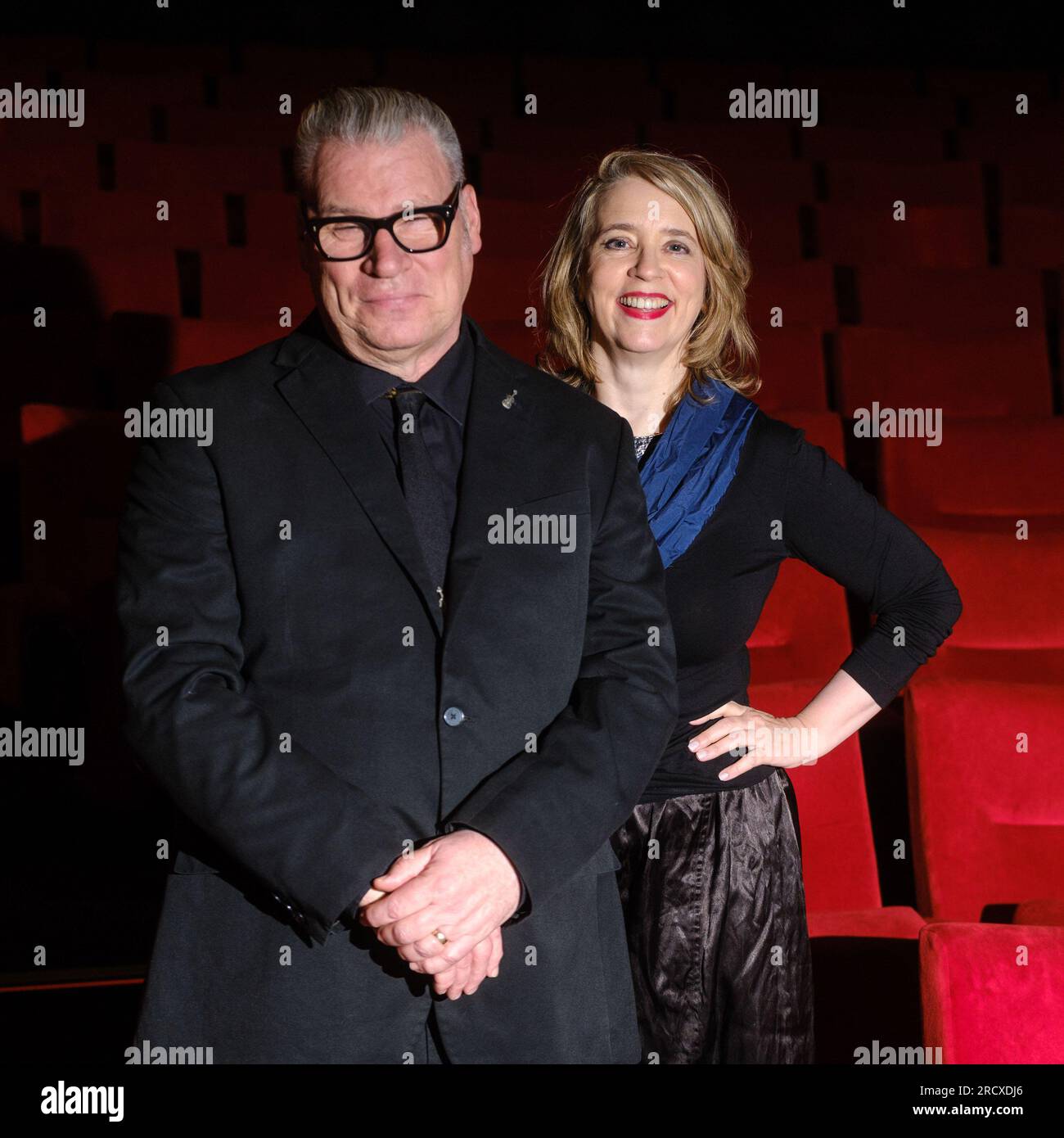 Mark Kermode and Carol Morley Stock Photo - Alamy