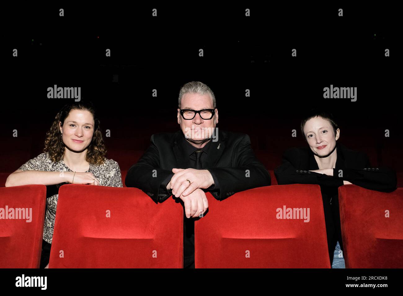 Mary Nighy, Mark Kermode and Andrea Riseborough photographed during ...
