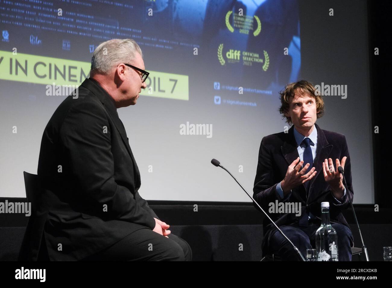 Mark Kermode and Andrew Legge photographed during Mark Kermode Live in ...