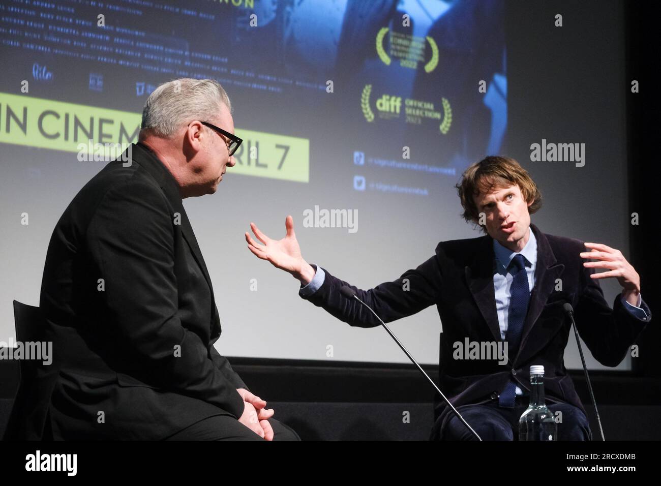 Mark Kermode and Andrew Legge photographed during Mark Kermode Live in ...