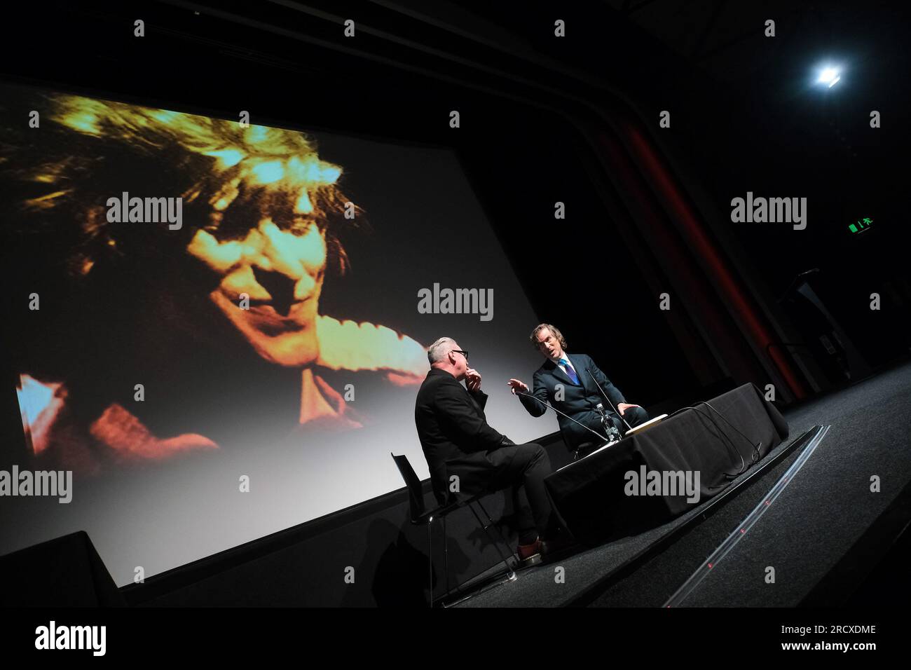 Mark Kermode and Brett Morgen photographed during Mark Kermode Live in ...
