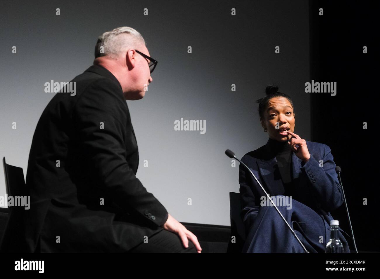 Mark Kermode and Naomi Ackie photographed during Mark Kermode Live in ...