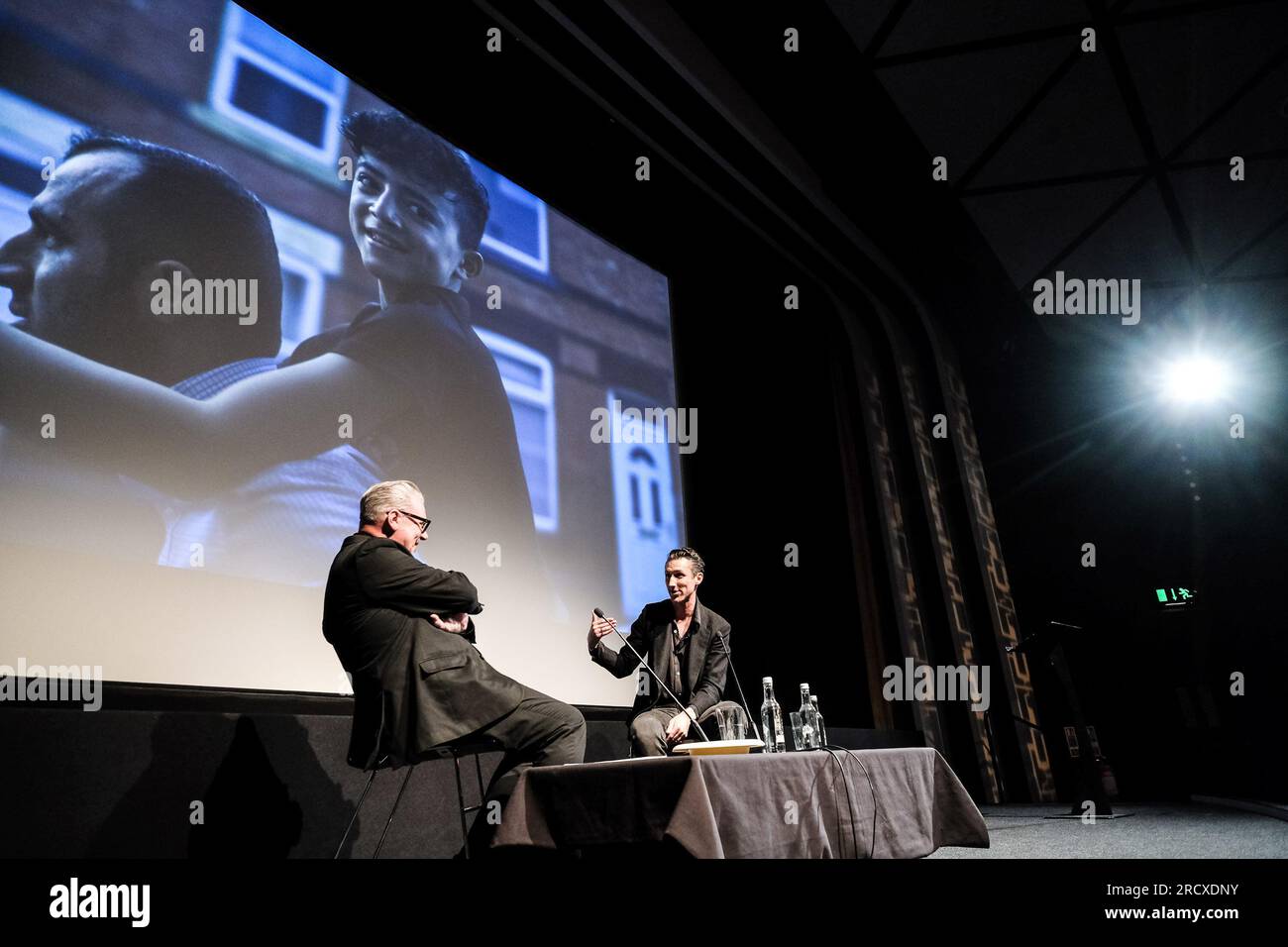 Mark Kermode and Edward Lovelace photographed during Mark Kermode Live ...