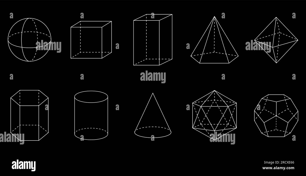 Icosahedron poster Black and White Stock Photos & Images - Alamy